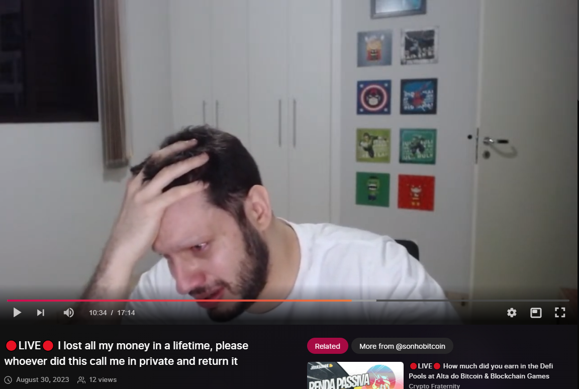 Brazilian crypto streamer loses $60K after showing private keys ...